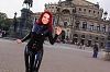 Lara Larsen : Fashion Model for Latex in Public
